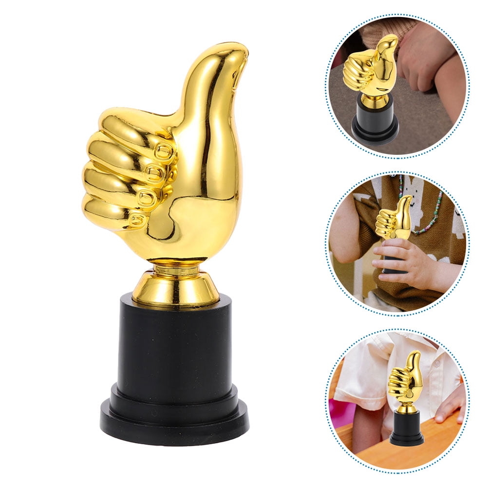 GOOHOCHY 5pcs Award Trophy Thumb Trophy Decor Plastic Award Trophy ...