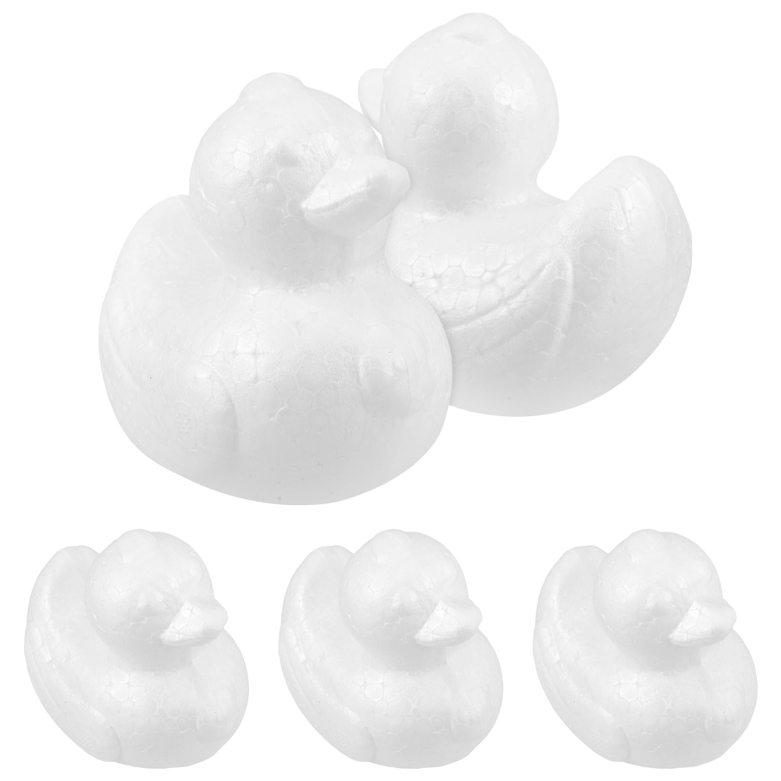 GOOHOCHY Foam Duck Animal Models for DIY Crafts and Decor 5pcs White ...