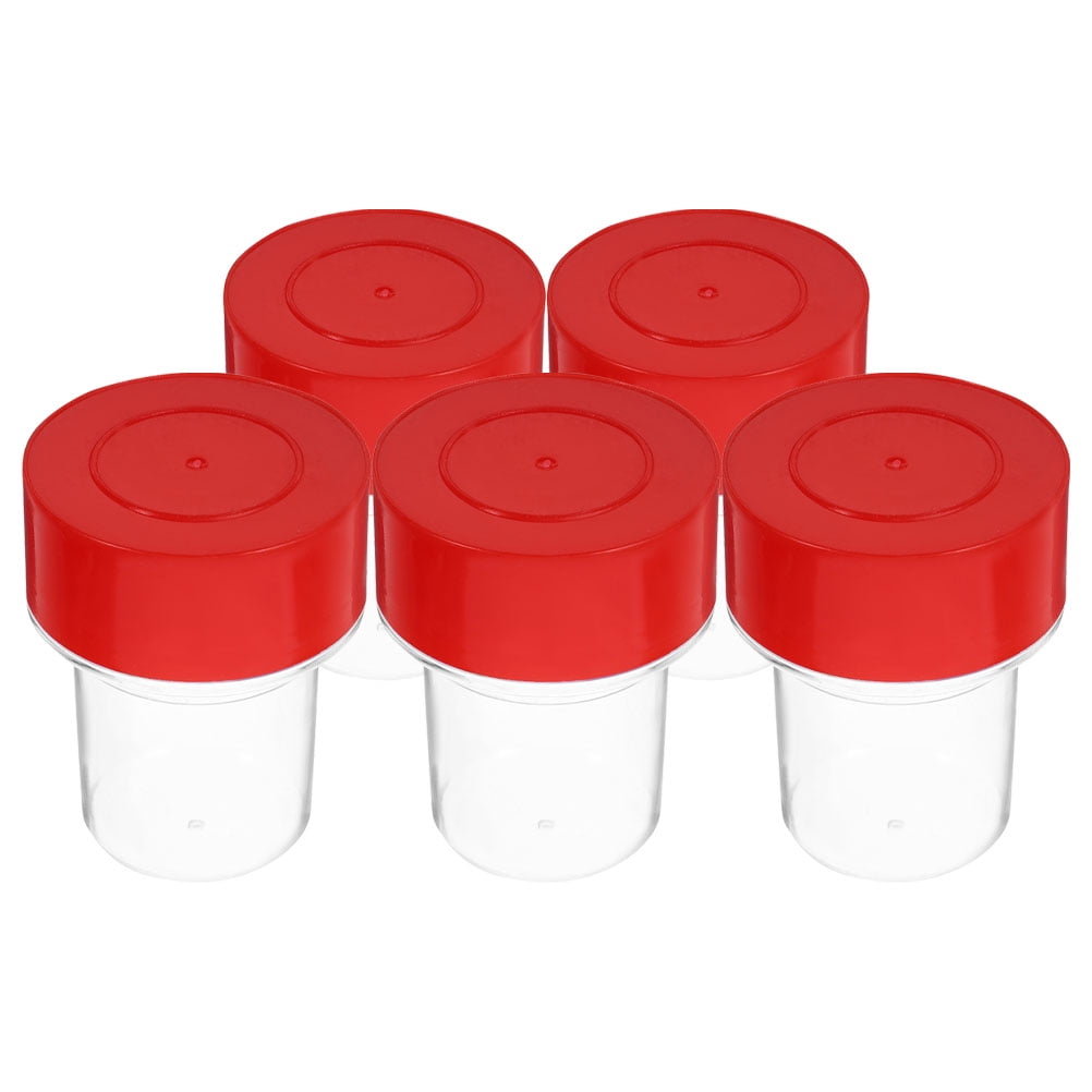GOOHOCHY 5pcs Round Plastic Seal Box Office Stamp Holder For Financial ...