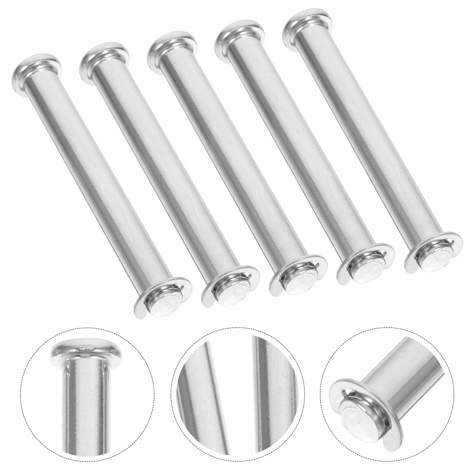 GOOHOCHY 5pcs Stainless Steel Pallet Rack Pin Flat Head Groove Pin ...