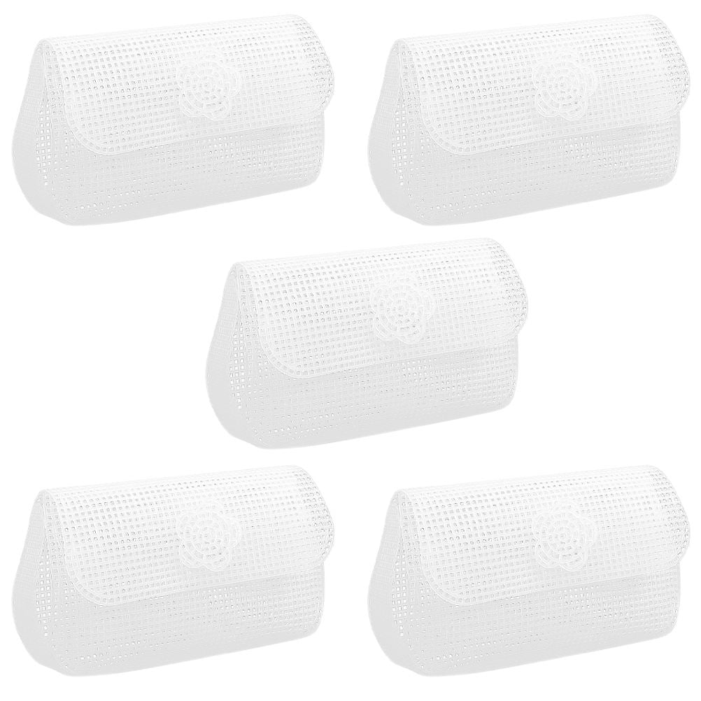 GOOHOCHY 5pcs Thin Plastic Mesh Canvas Sheets Crochet Handbag Grid for ...