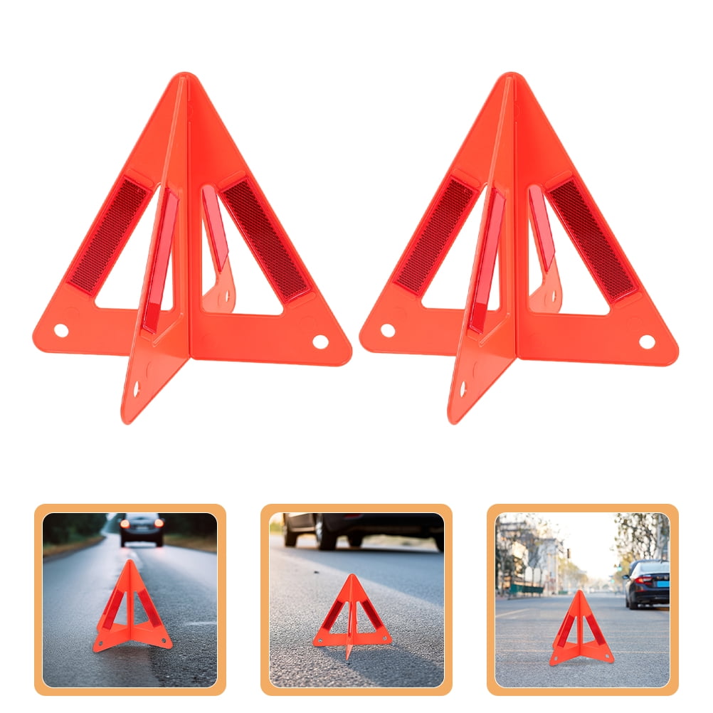 GOOHOCHY 5pcs Triangle Warning Signs Road Safety Warning Sign Car ...