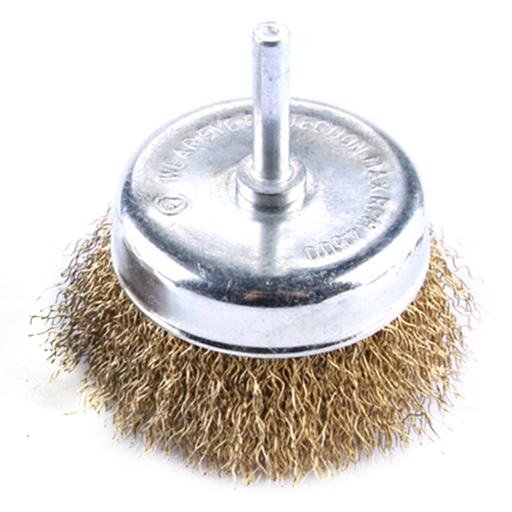 GOOHOCHY 6*75mm Wire Cup Brush with Crimped Steel Bristles to Most ...