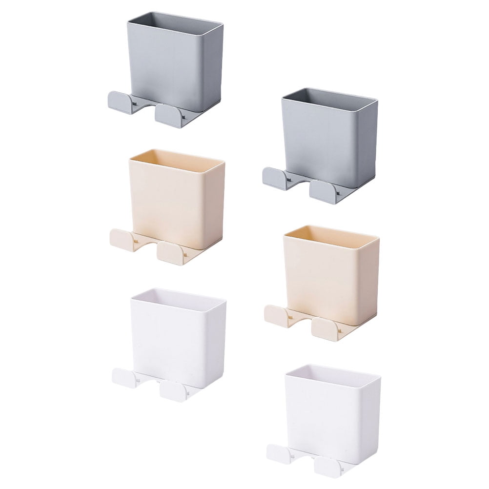 GOOHOCHY 6 PCS Wall Storage Cases Remote Control Box Adhesive Rack ...