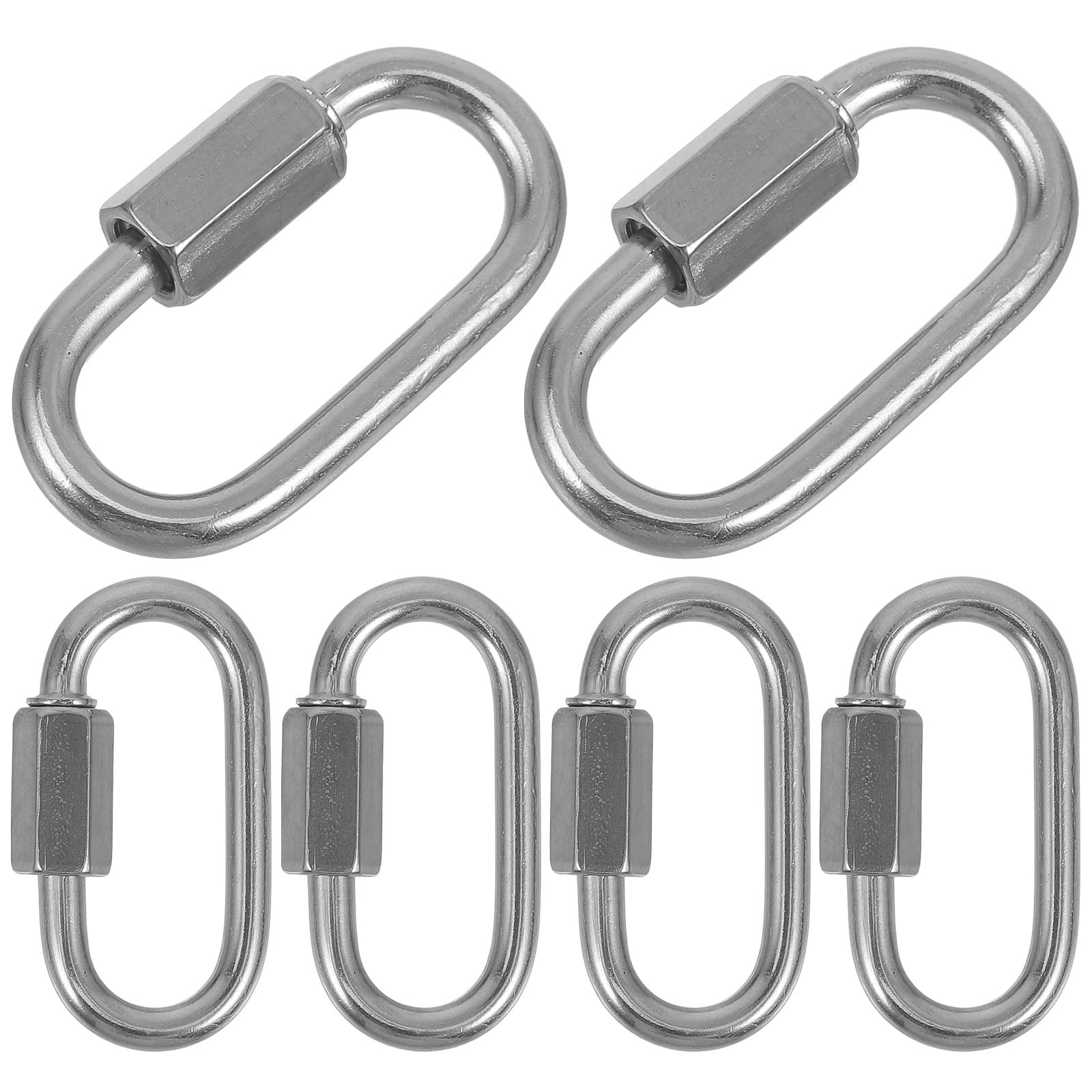 GOOHOCHY 6 Pcs Chain Stainless Steel Connecting Ring 4.20X2.20X0.80CM ...