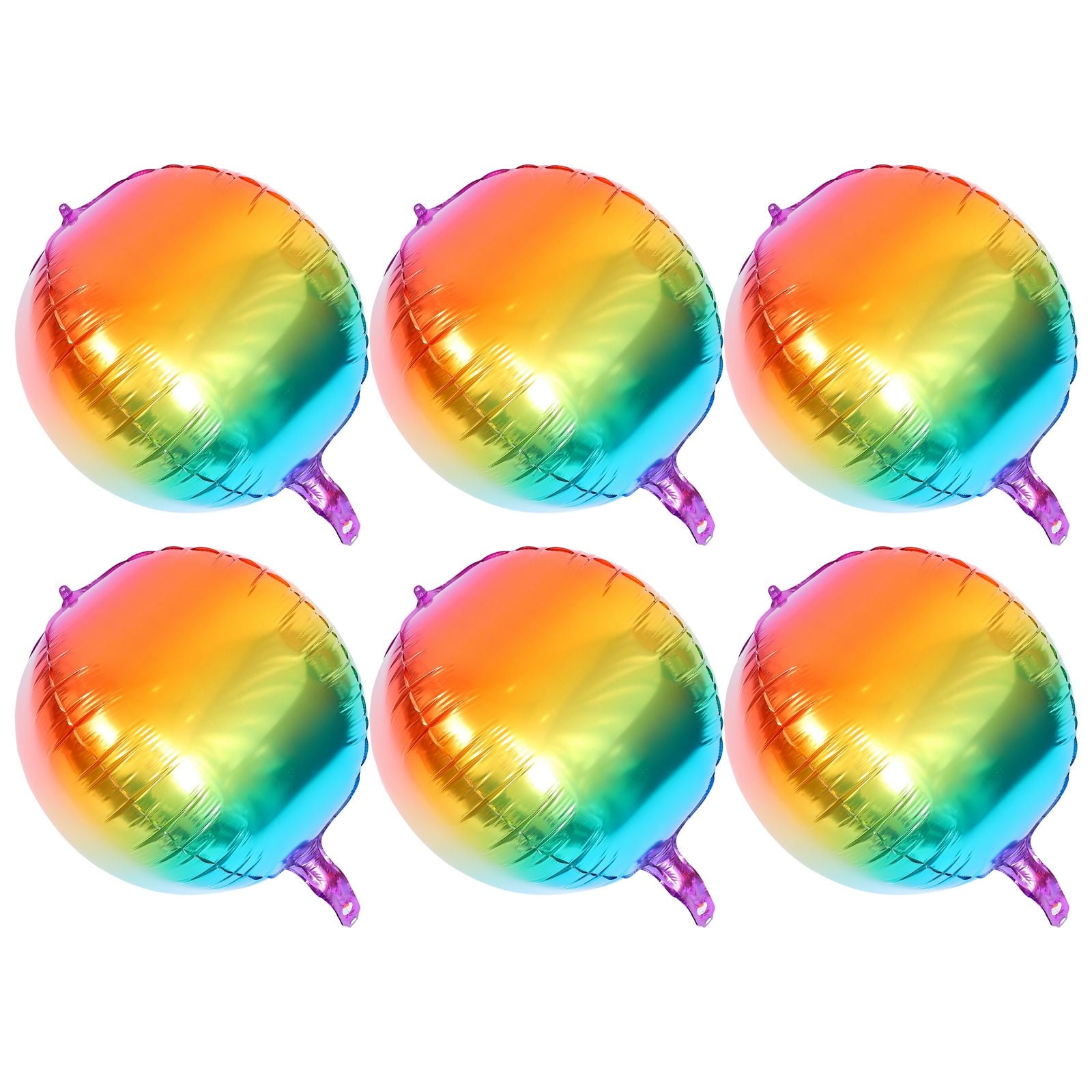 GOOHOCHY 6 Pcs Colors Decor Rainbow Balloon Fashionable Party ...