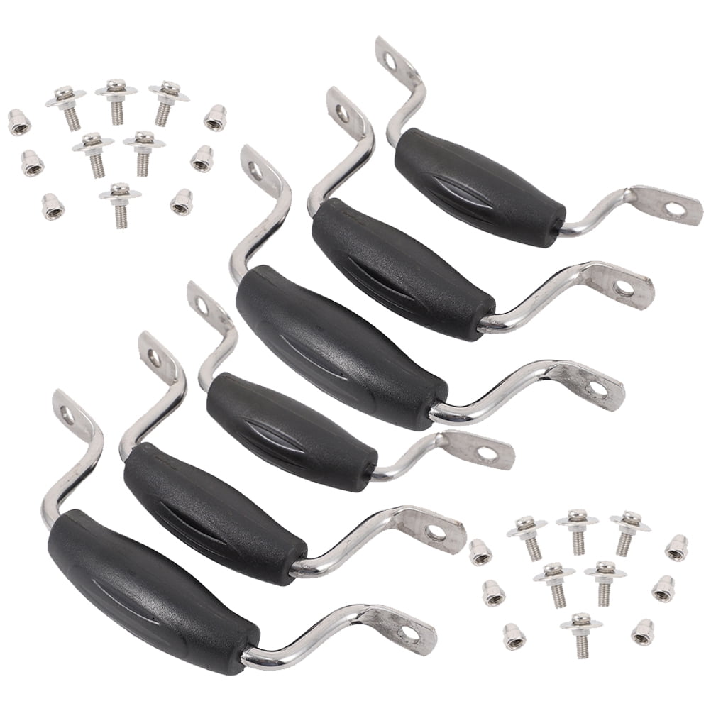 FUEENIRVA 6-Pack Black Plastic Pot Lid Knobs, and Easy to Install ...