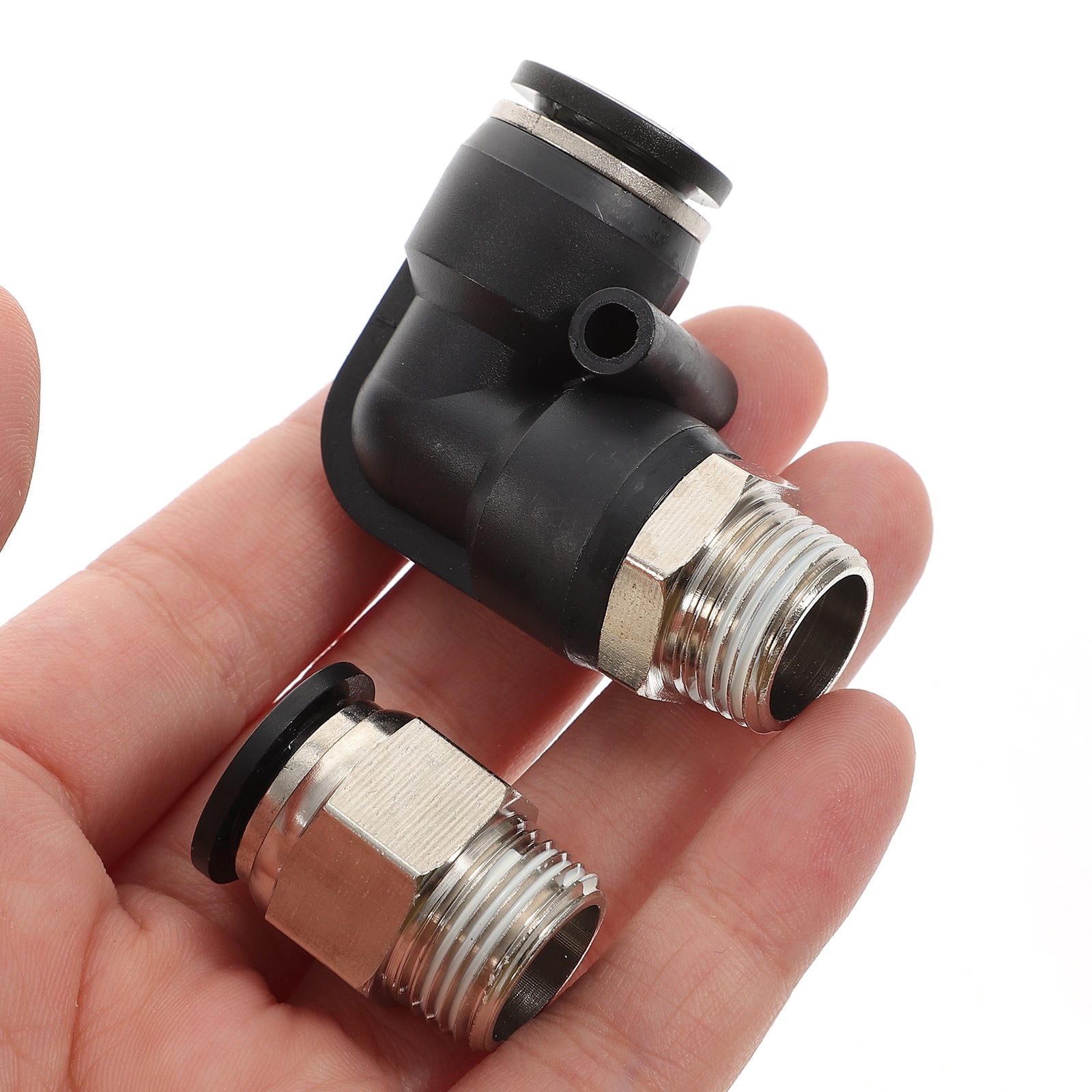 GOOHOCHY 6 Pcs Quick Connect Hose Fittings Kit Pneumatic Push to ...