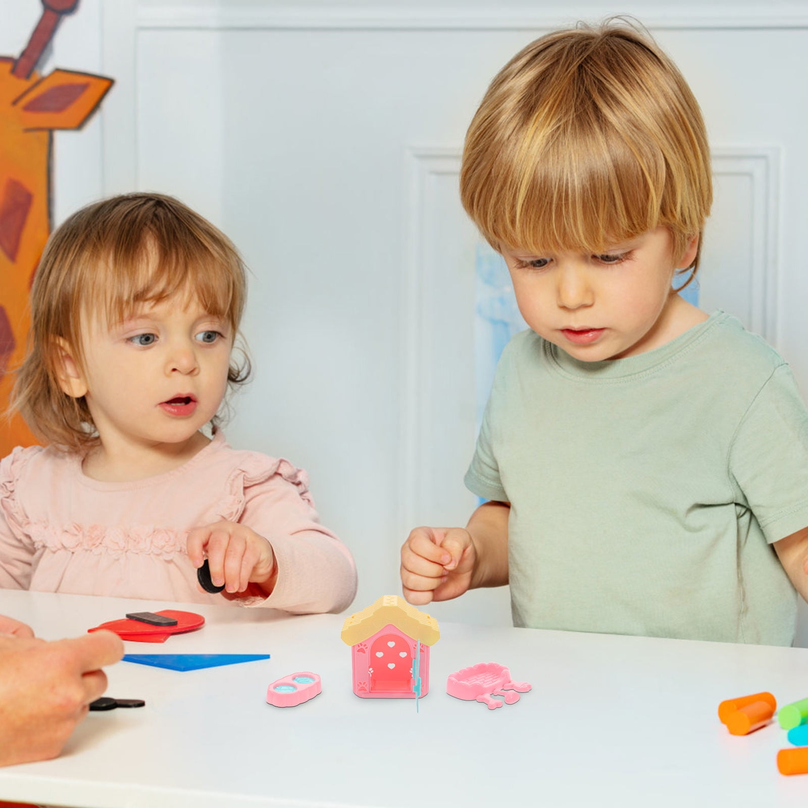 GOOHOCHY Imagination Development Dog House Model Multi 6 Sets - Walmart.com