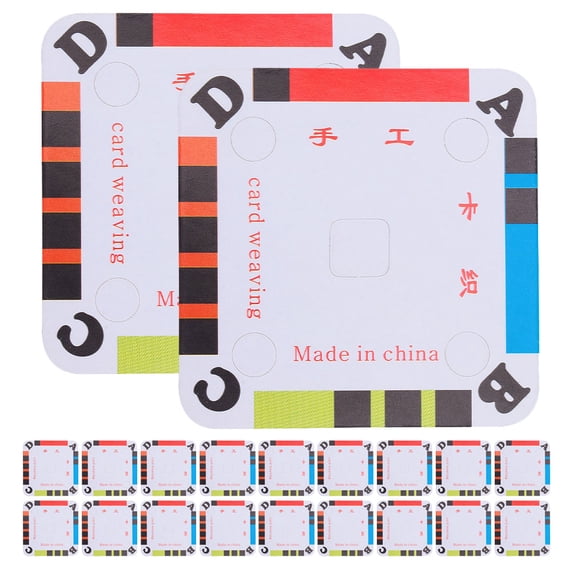 GOOHOCHY 60Pcs Square Weaving Card for Handicraft Enthusiasts Diy ...