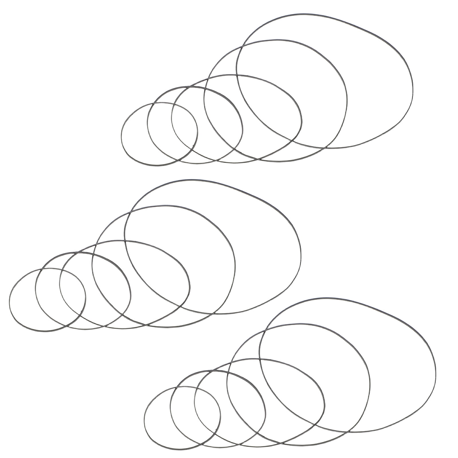 GOOHOCHY 60pcs Rubber Drive Belts For Cassette Recorder Cassette Player ...