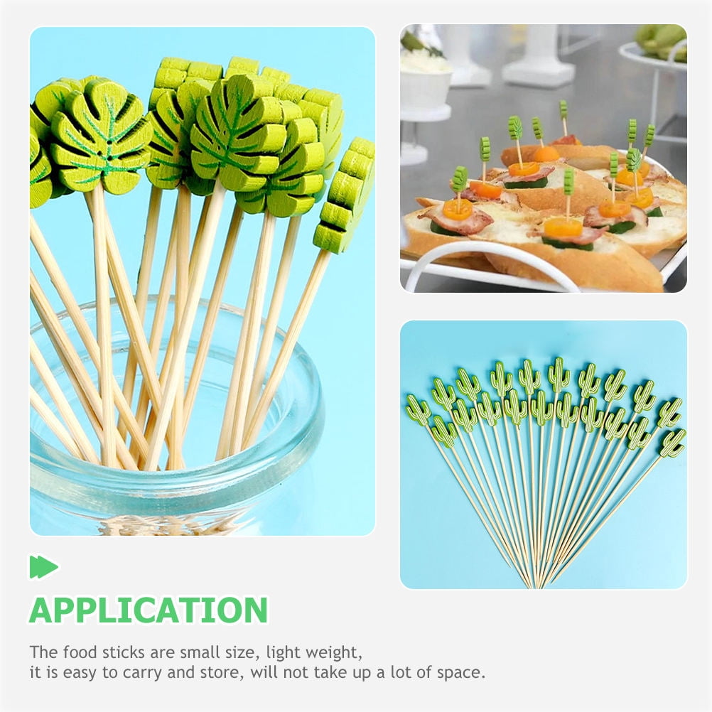 HONMEET GooHochy 60Pcs ul Fruit Picks for Cupcakes and Cake Decorating ...