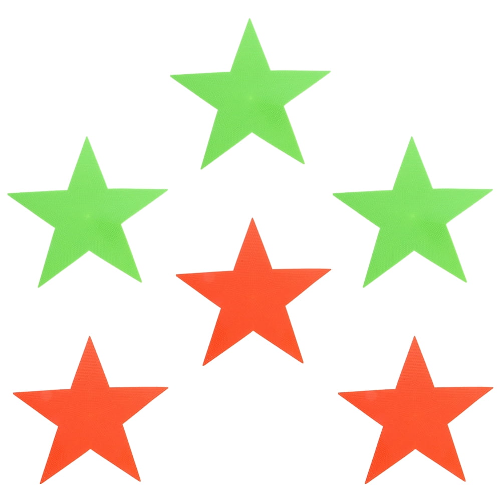 GOOHOCHY 6Pcs Assorted Color PVC Floor Markers for Classroom Compact ...