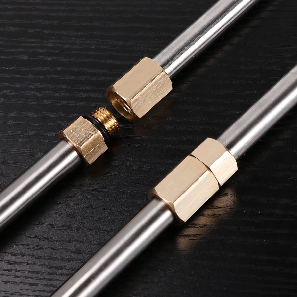 GOOHOCHY 6Pcs Pressure Washer Extension Pole Silver Plastic Adjustable ...