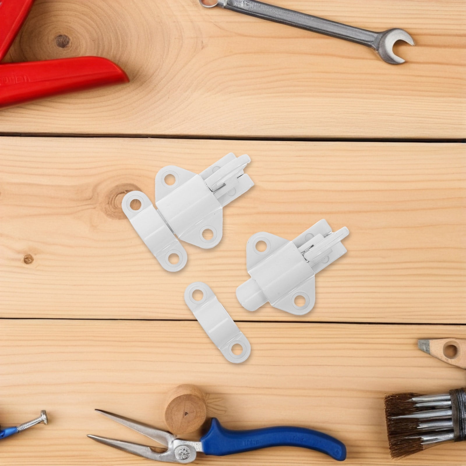 GOOHOCHY 6pcs Door Security Latch Self-Closing Spring Door Lock Heavy ...