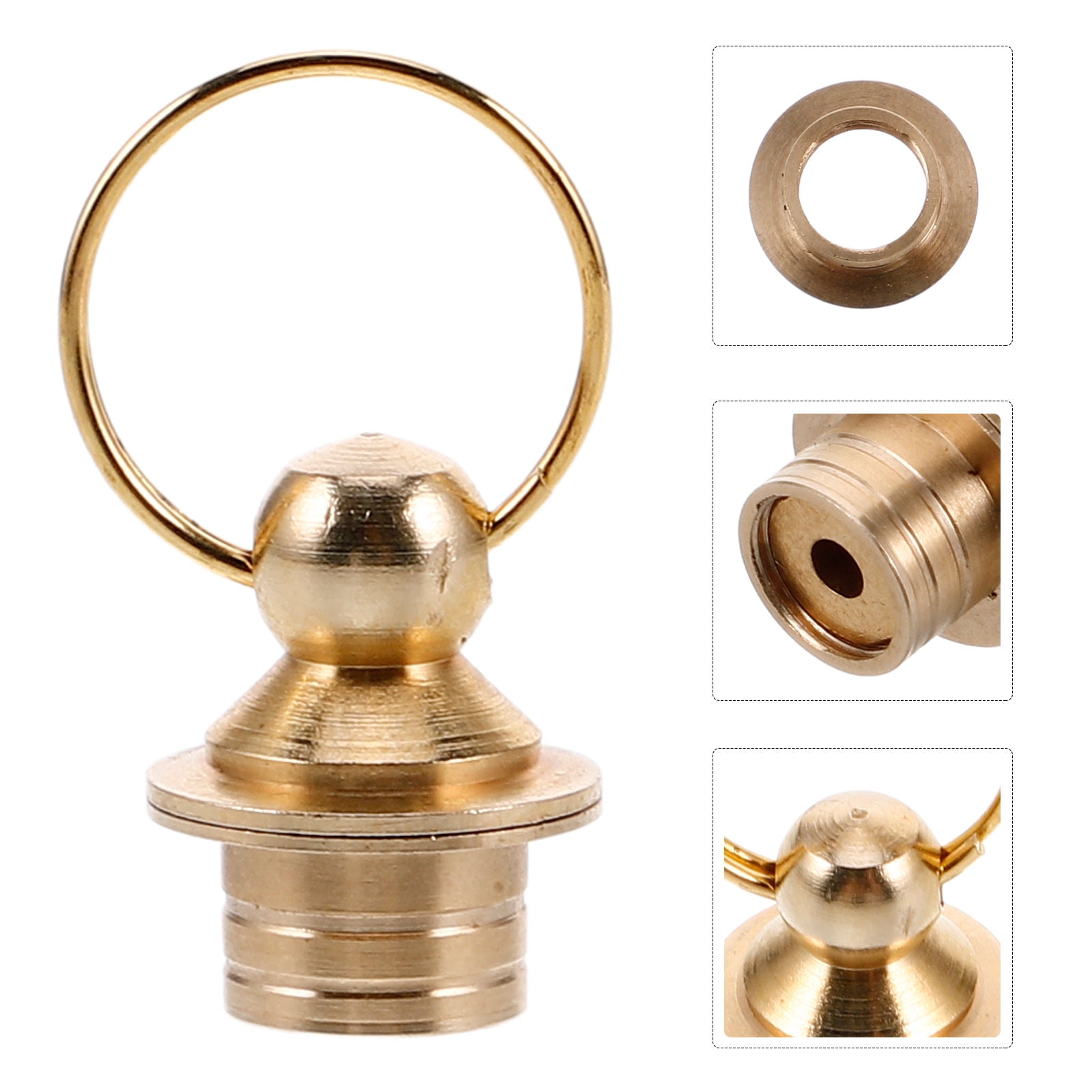 GOOHOCHY 6pcs Fitting Gourd Brass Plugs Gourd Storage Bottle Brass ...