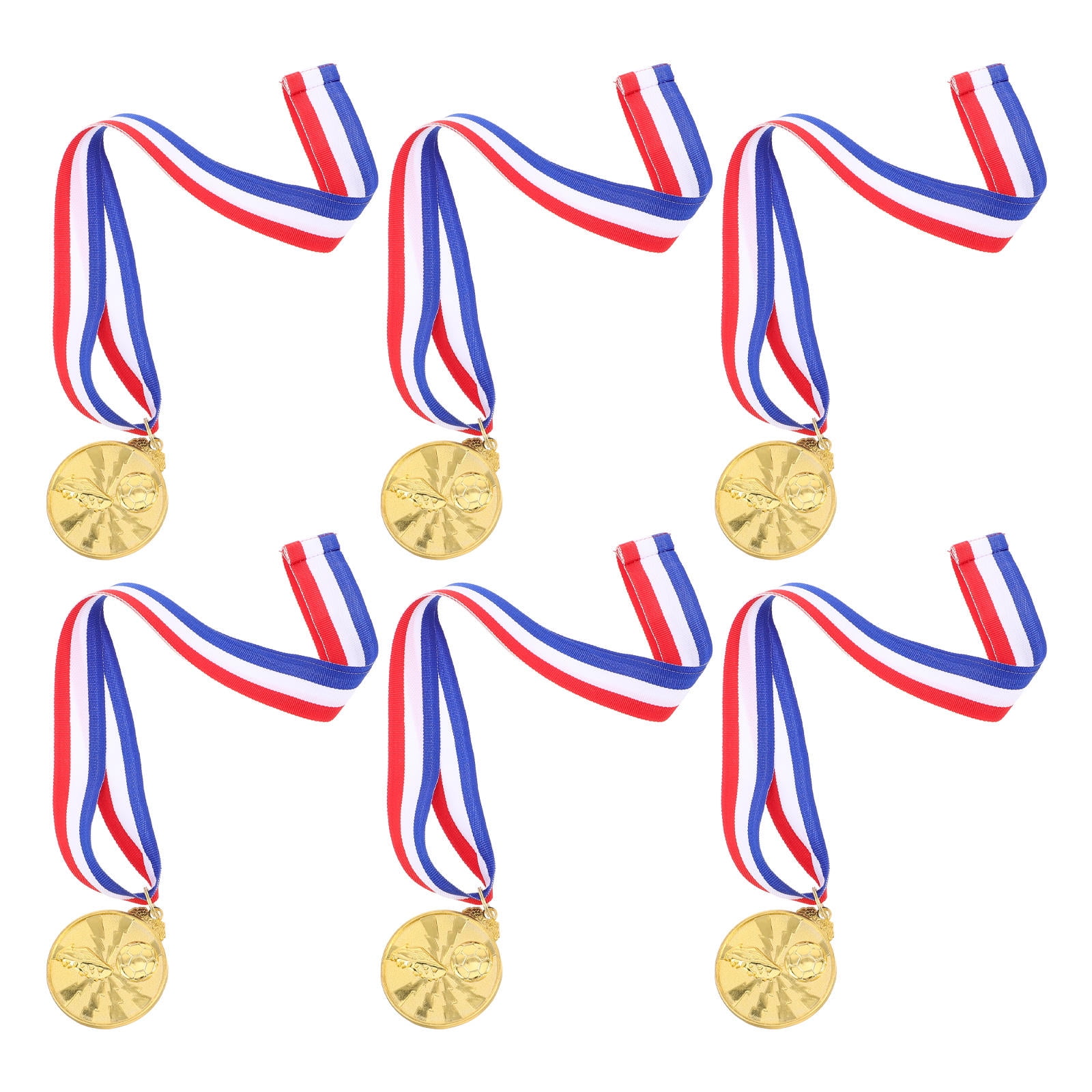 GOOHOCHY 6pcs Football Medals for School Activities Soccer Awards for ...