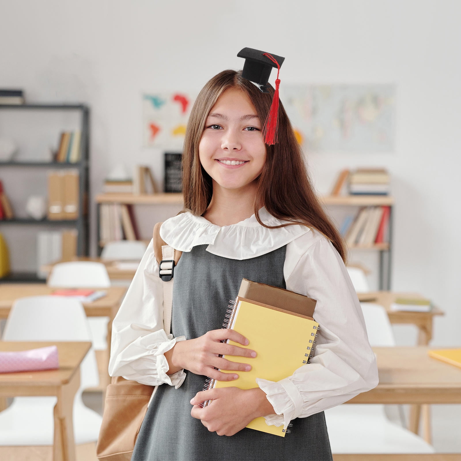 GOOHOCHY 6pcs Graduation Hat Hair Clips Mini Cap For Graduation For ...