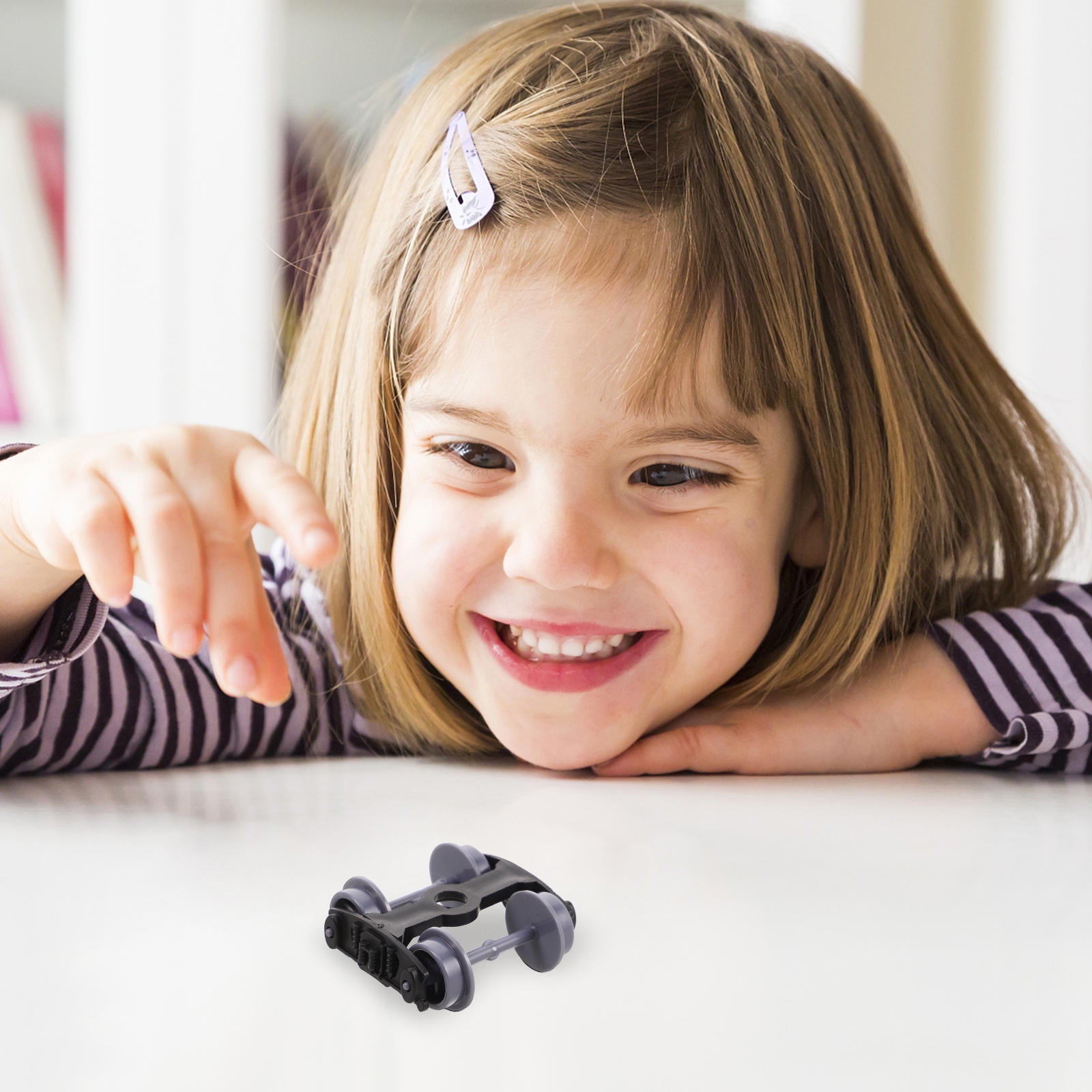 GOOHOCHY 6pcs Model Train Wheels Replacement Parts DIY Craft Toy Train ...