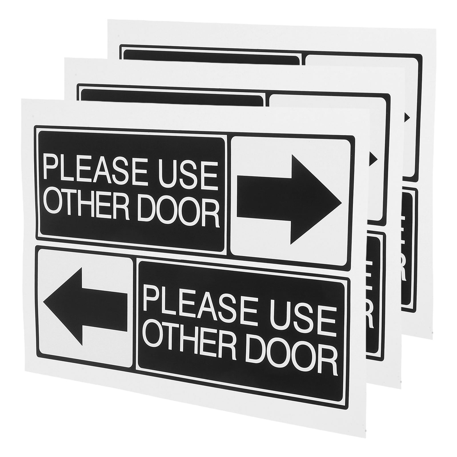 GOOHOCHY 6pcs Please Use Other Door Self Adhesive Stickers Door Sign ...