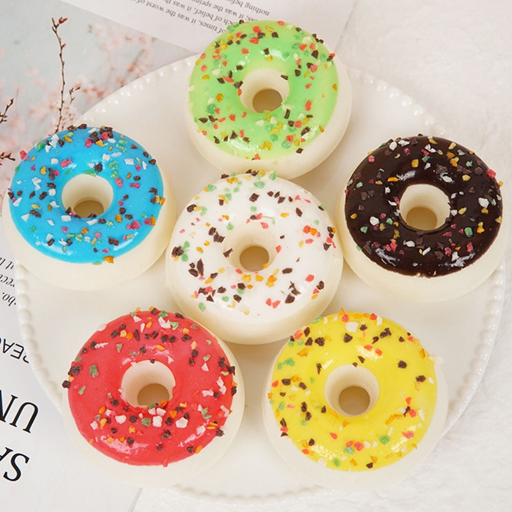 GOOHOCHY 6pcs Realistic Artificial Donuts Fake Food Toys Lifelike ...
