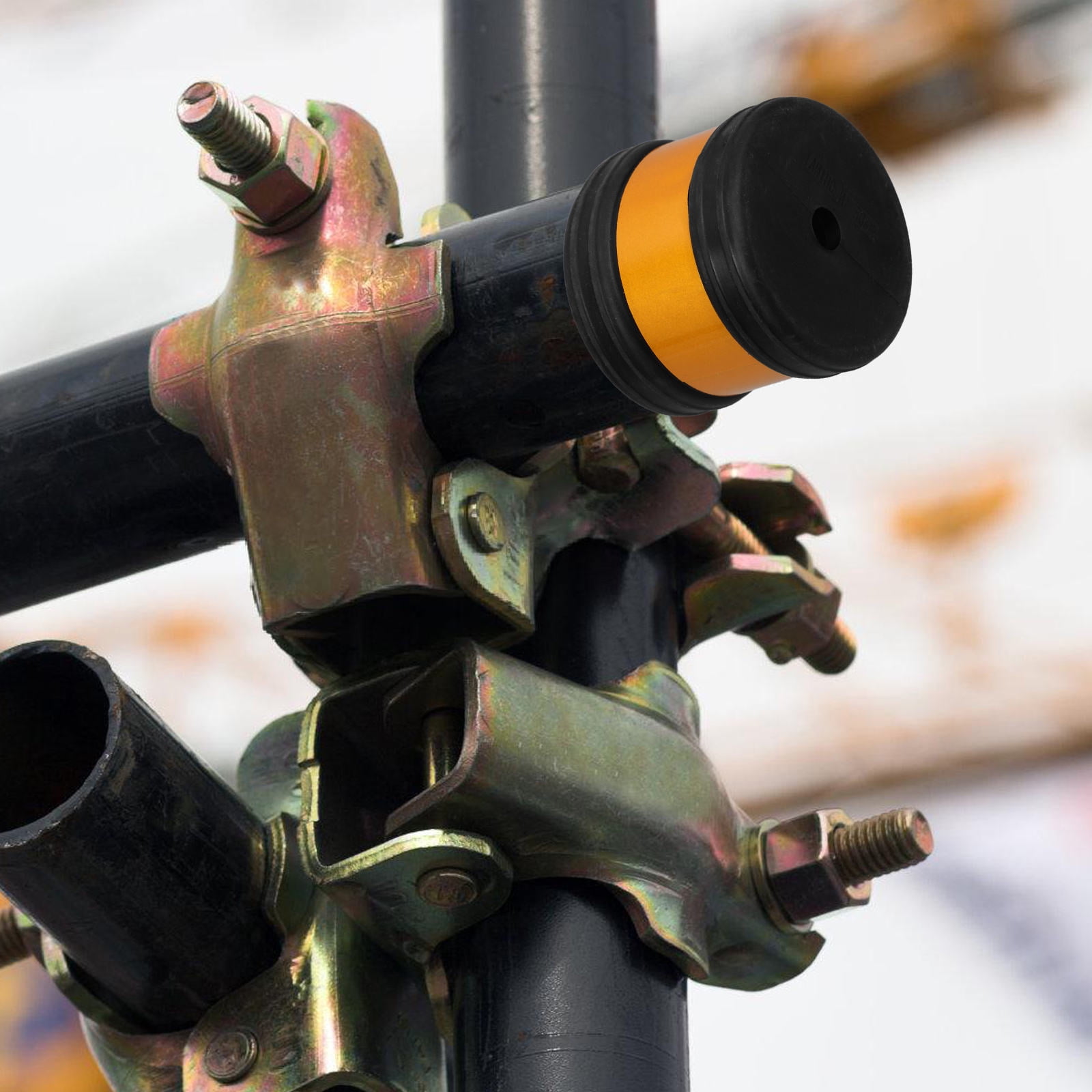 GOOHOCHY 6pcs Rubber Scaffolding Fittings Scaffolding Pipe Cover ...