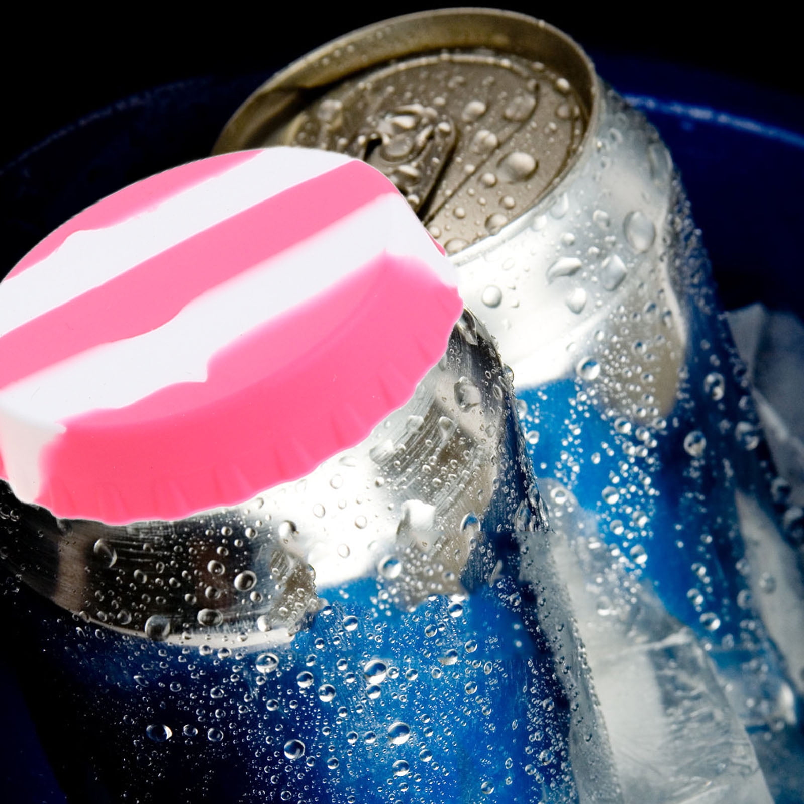 GOOHOCHY 6pcs Silicone Soda Can Lids Covers Can Caps Topper Can Saver ...