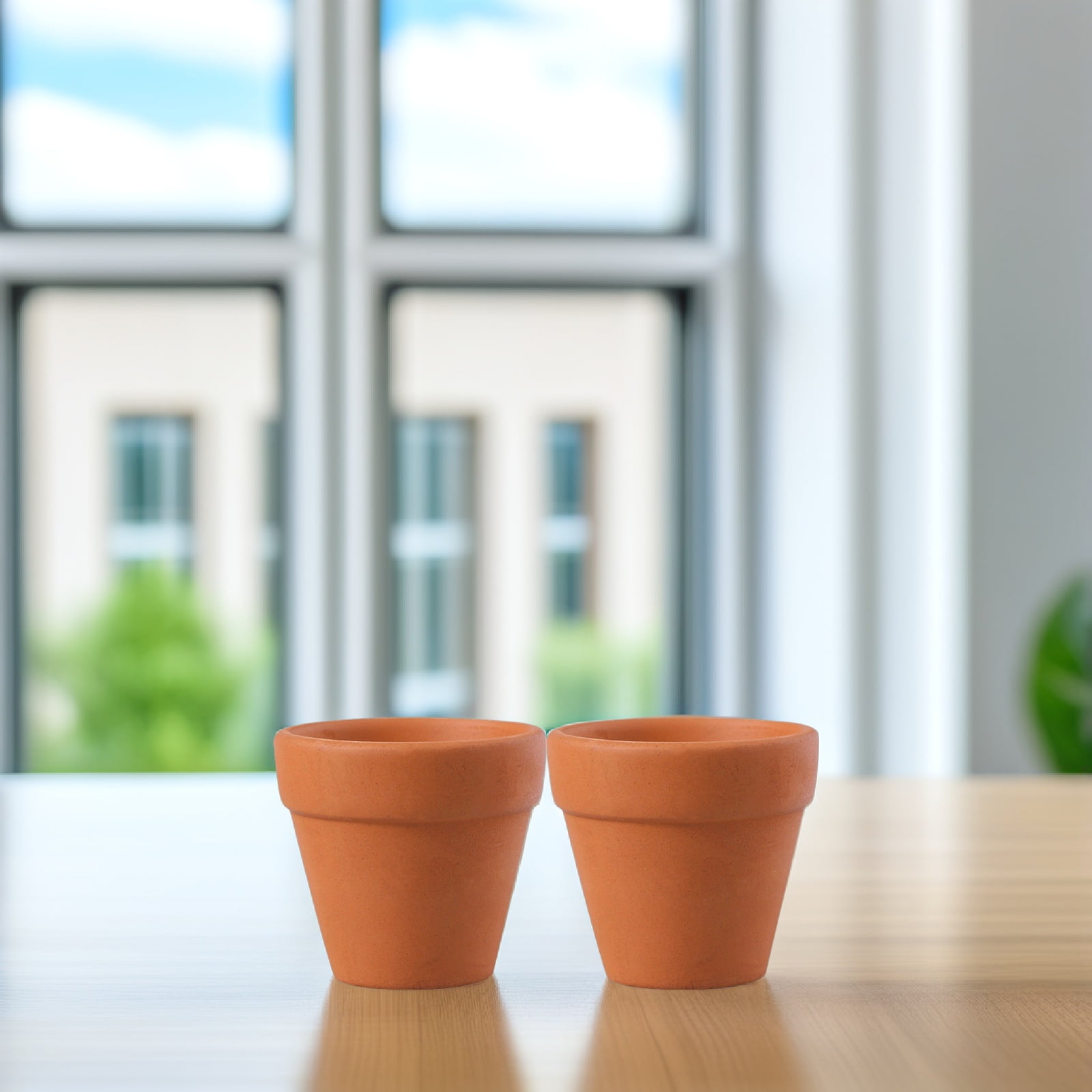 GOOHOCHY 6pcs Small Terracotta Clay Pots Mini Flower Planters Miniature ...