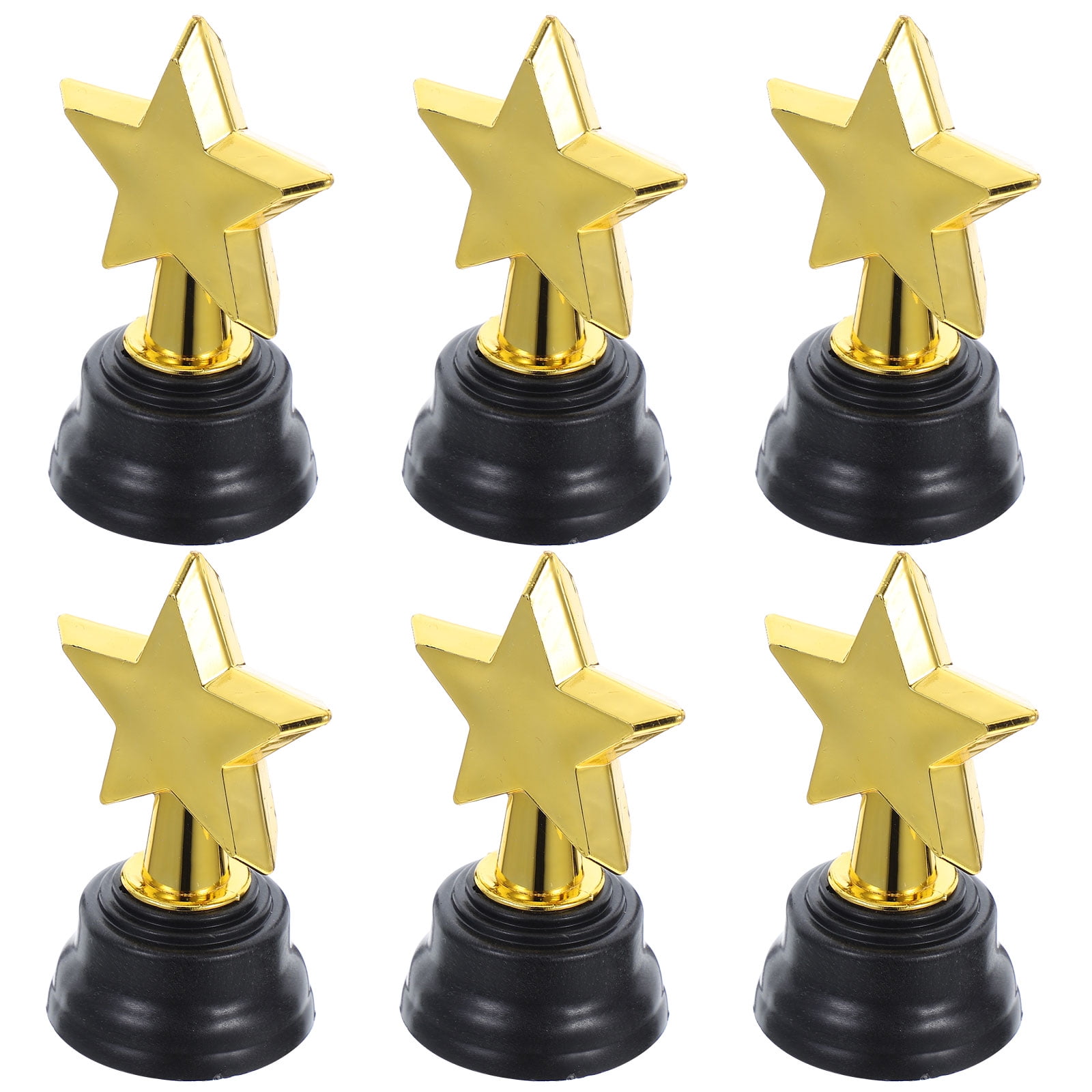 GOOHOCHY 6pcs Star Trophy Awards For Kindergarten Students Plastic Star ...