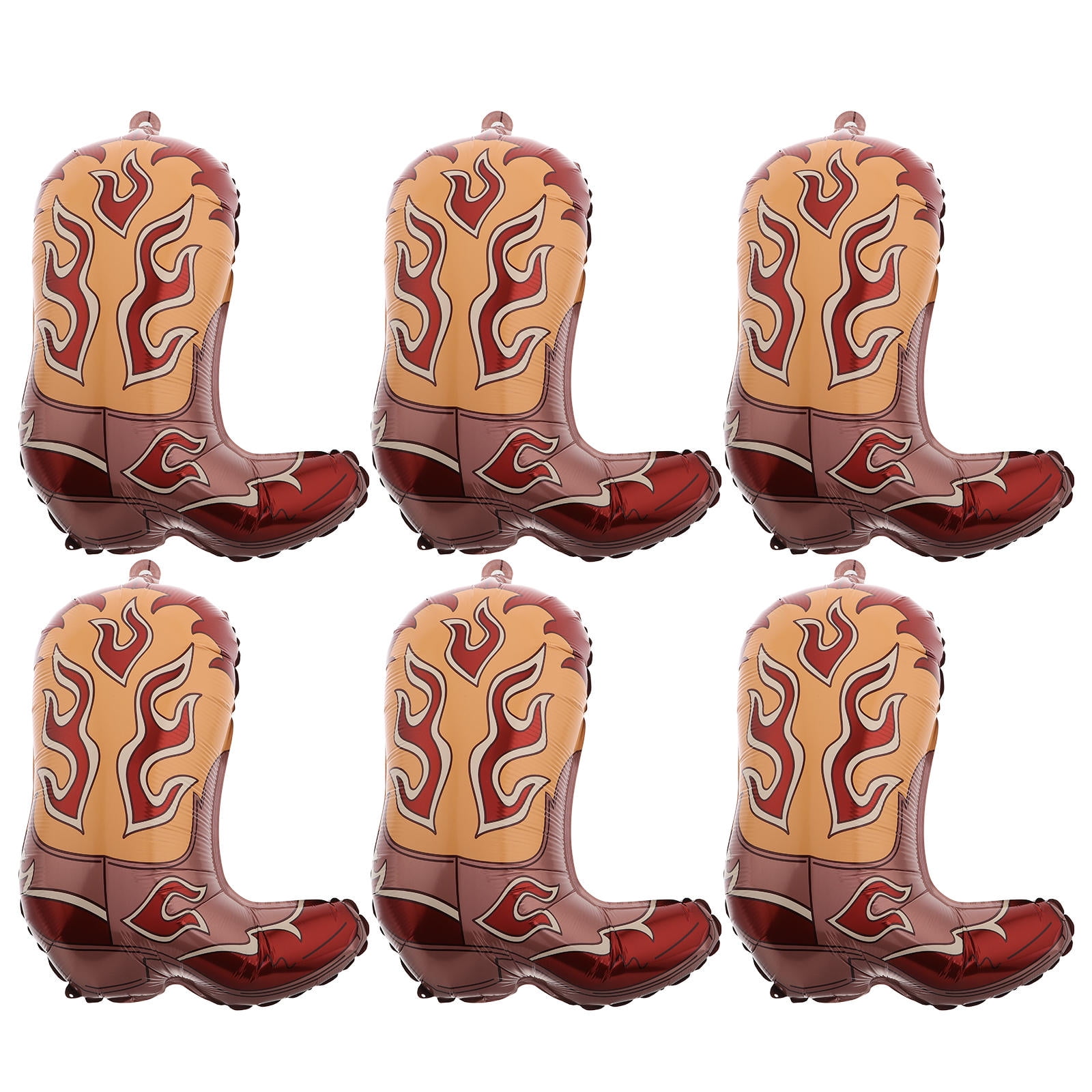 GOOHOCHY 6pcs Western Cowboy Boot Balloons for Birthday Party ...