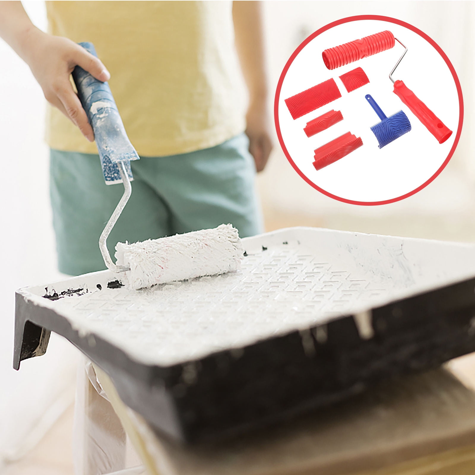 GOOHOCHY 6pcs Wood Graining Tool Set Wood Grain Tool Wood Texture ...