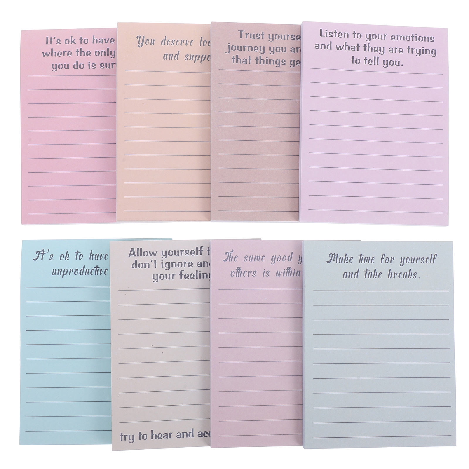 GETAJGHSD SelfStick Note Pads 8Set Cute Stationery Supplies for Study ...