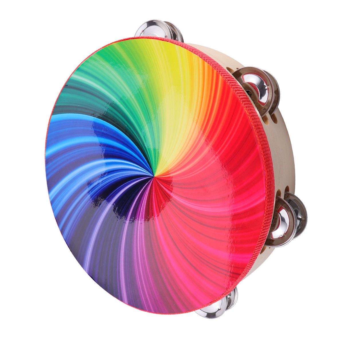 GOOHOCHY 8 Inch Double Musical Tambourine with No Burrs for Children ...