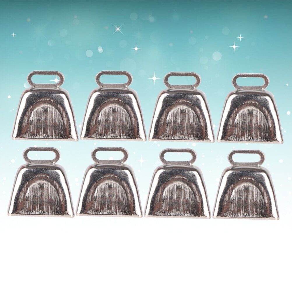 GOOHOCHY 8 PC Handle Cowbell Noisemaker Hockey Child Silver - Walmart.com