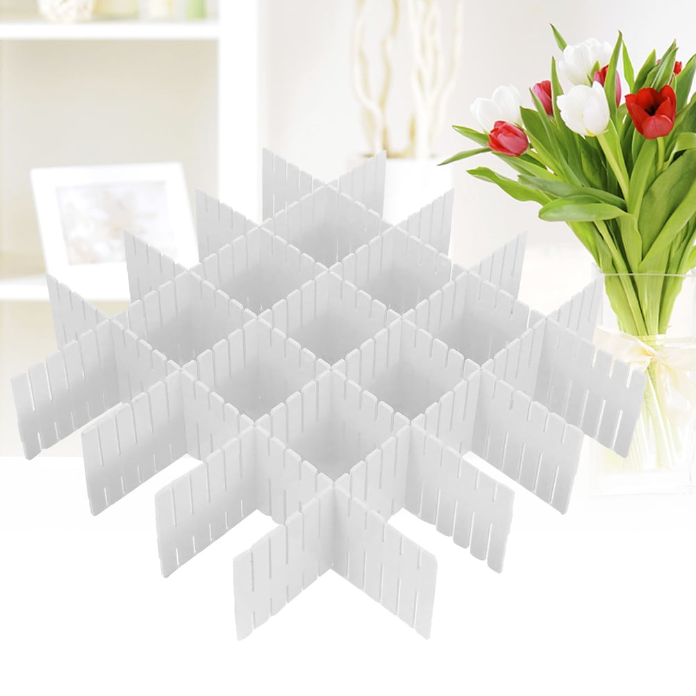 GOOHOCHY 8 PC Storage Partition Stash Organizers Laundry Drawers White ...