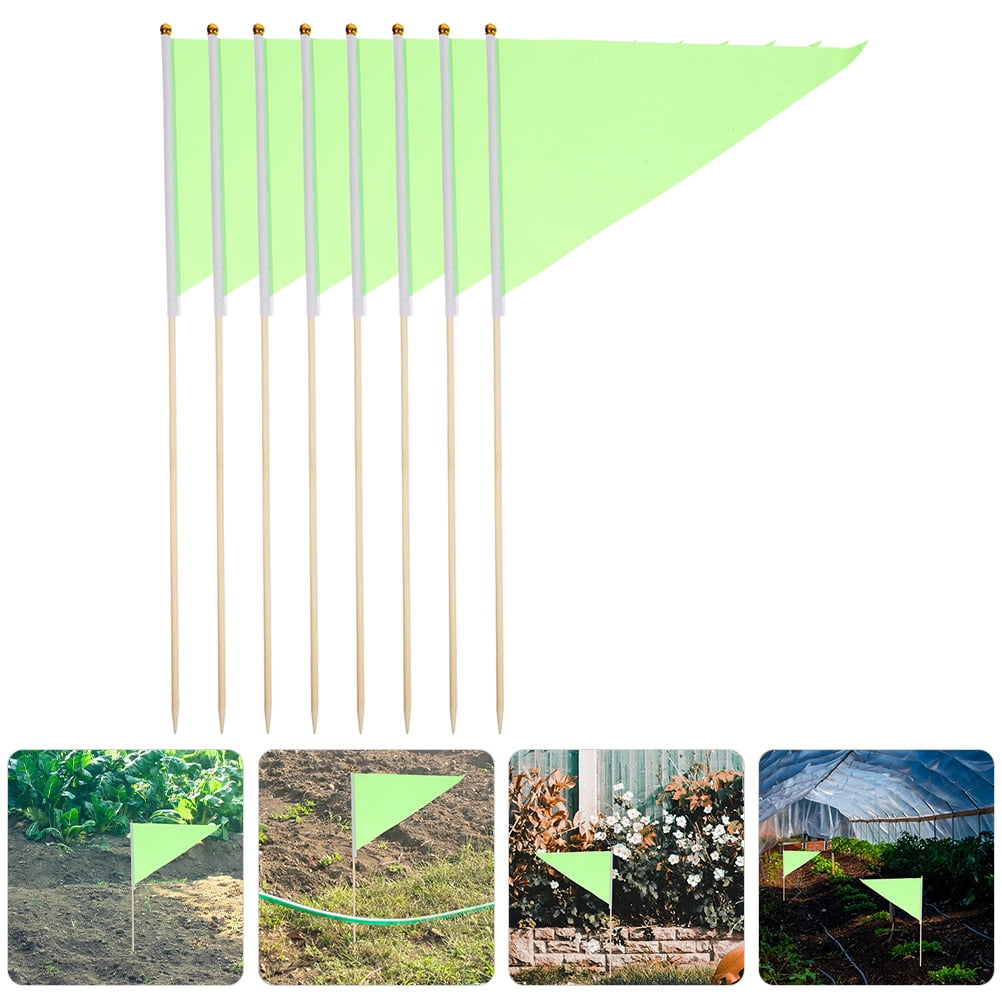 GOOHOCHY 8 Pcs Flag Landscape Flags Construction Marking Boundary ...