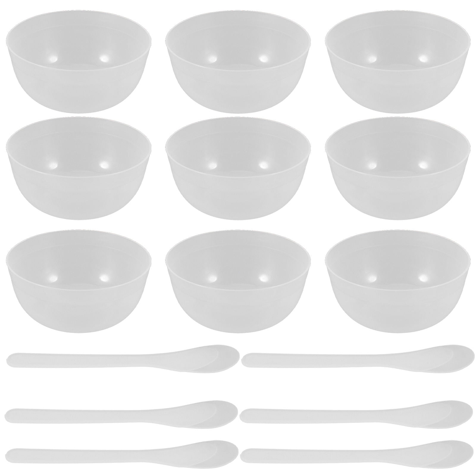 GOOHOCHY 8Pack Reusable Clear Plastic Bowls for Diy Projects Craft ...