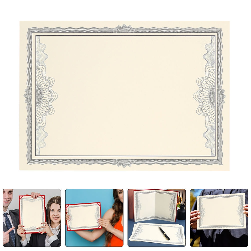 ADDHAT Graduate Certificate Paper Multi 8Pcs for Student Blank ...