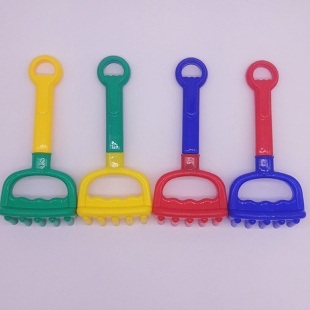 GOOHOCHY 8Pcs Green Sand Rake Toy for Kids Lawn Tools and Color ...