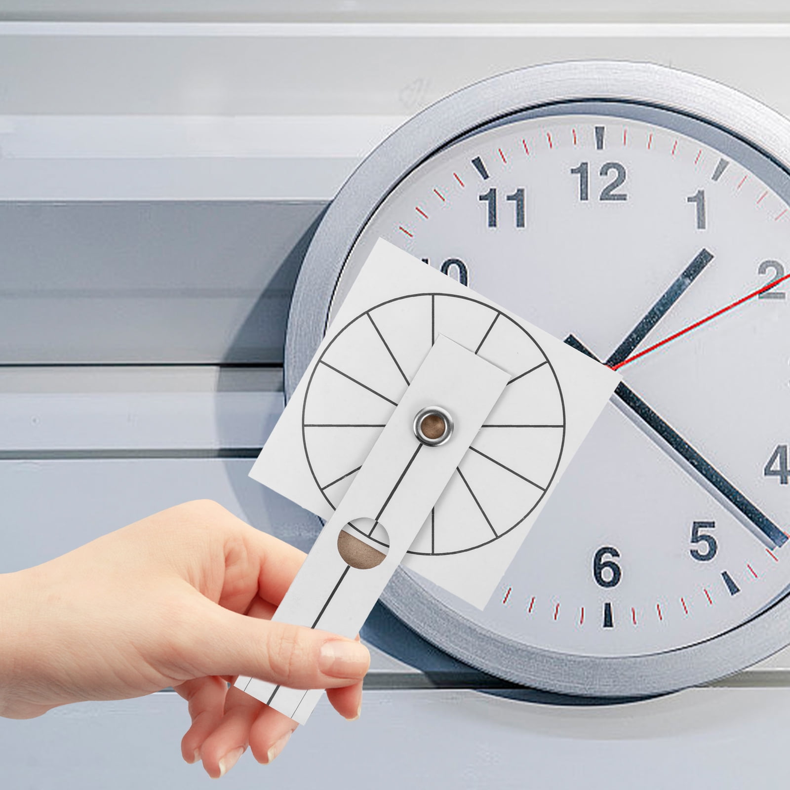 GOOHOCHY 8pcs Assembly Wall Clock Ruler Graduated Paper DIY Wall Clock ...