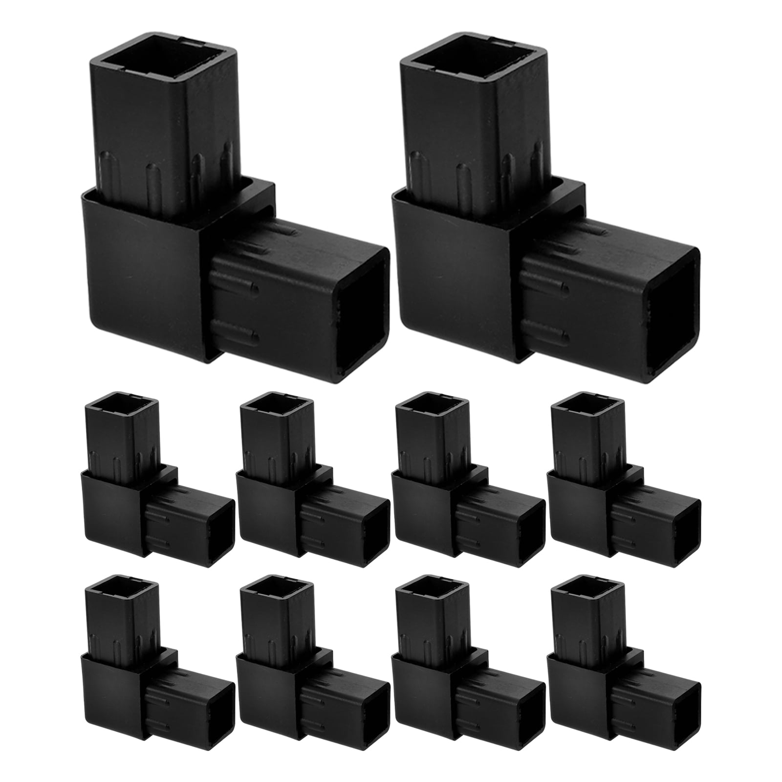 GOOHOCHY 8pcs Square Tube Coupler Straight Tube Connector 2-Way Square ...