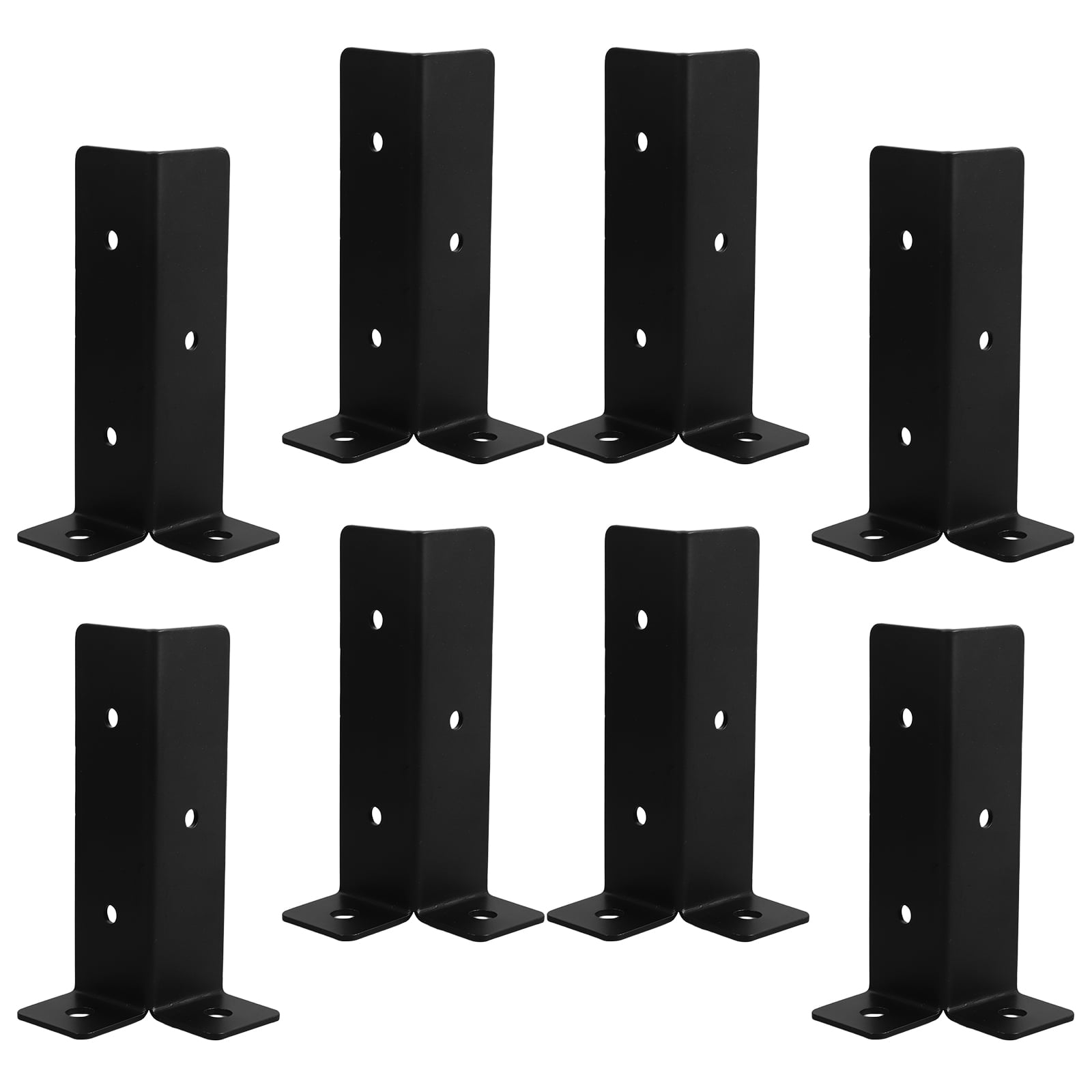 GOOHOCHY 8pcs Wooden Fence Post Base Anchor Wood Post Holder Deck ...