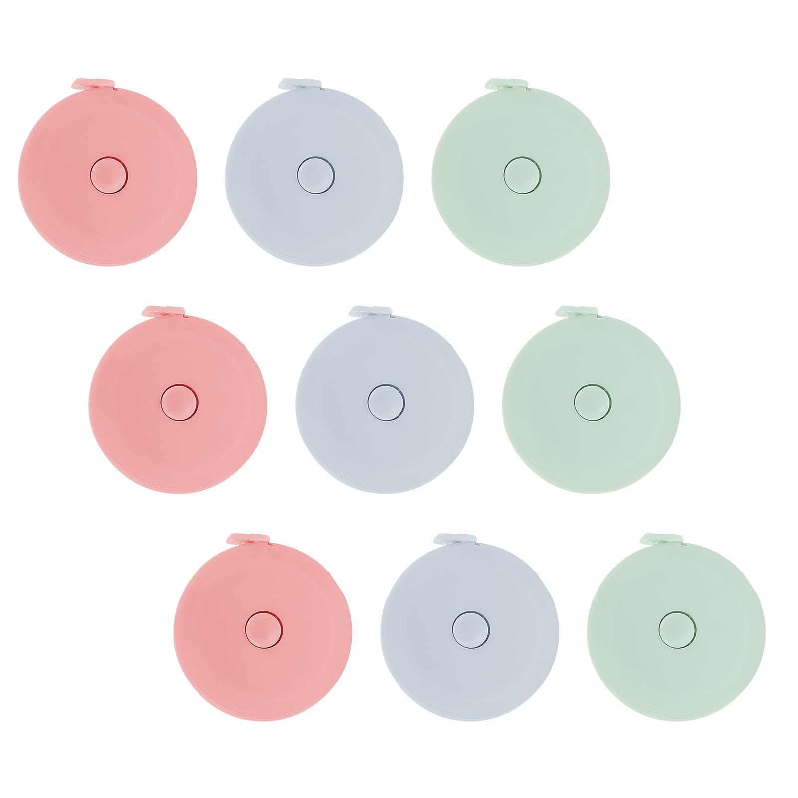 GOOHOCHY 9 Pcs Mini Soft Ruler Measuring Tape Retractable Measure Tools ...