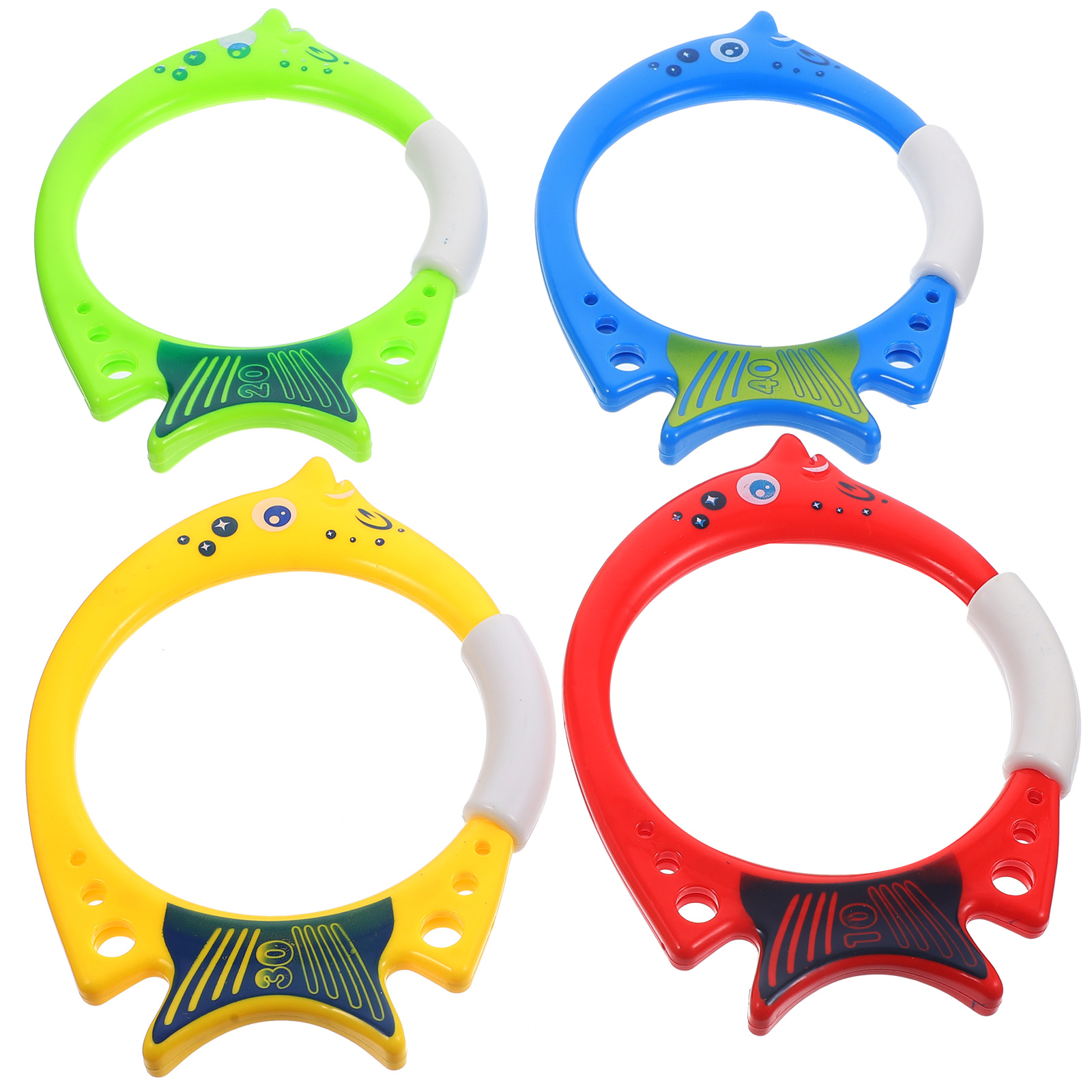 GOOHOCHY ABS Diving Rings for Swimming Pool Fun with Smooth Edges and ...