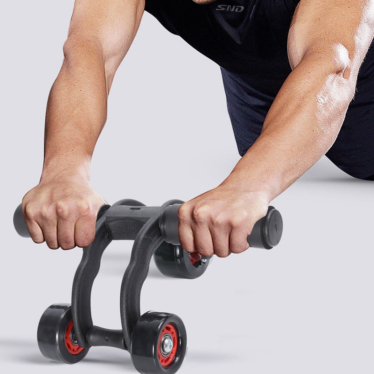 FUTUREORYY Abdominal Wheel Rollers Abdominal Muscle Roller Black 1 Pc ...