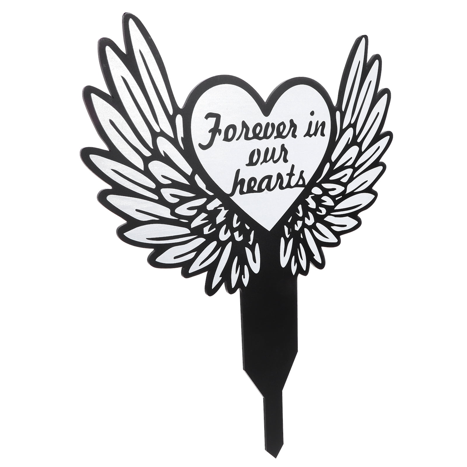 GOOHOCHY Acrylic Cross Stake Grave Decoration for Cemetery Deceased ...