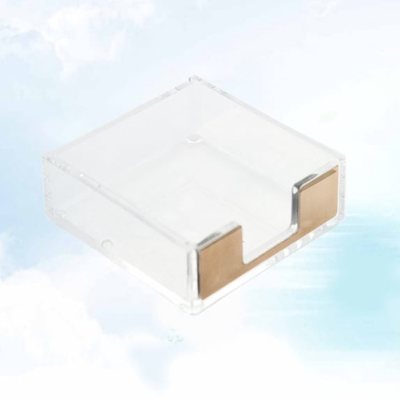 GOOHOCHY Acrylic Memo Holder Simple Elegant Self-stick Notes Holder ...