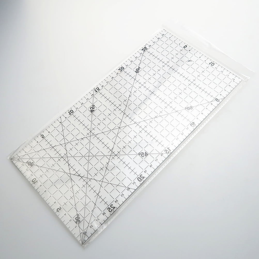 GOOHOCHY Acrylic Square Ruler Accurate Scale Thin Clear Lines for ...