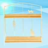 GOOHOCHY Adorable Cat Design Metal Storage Rack for Home Office Desktop ...