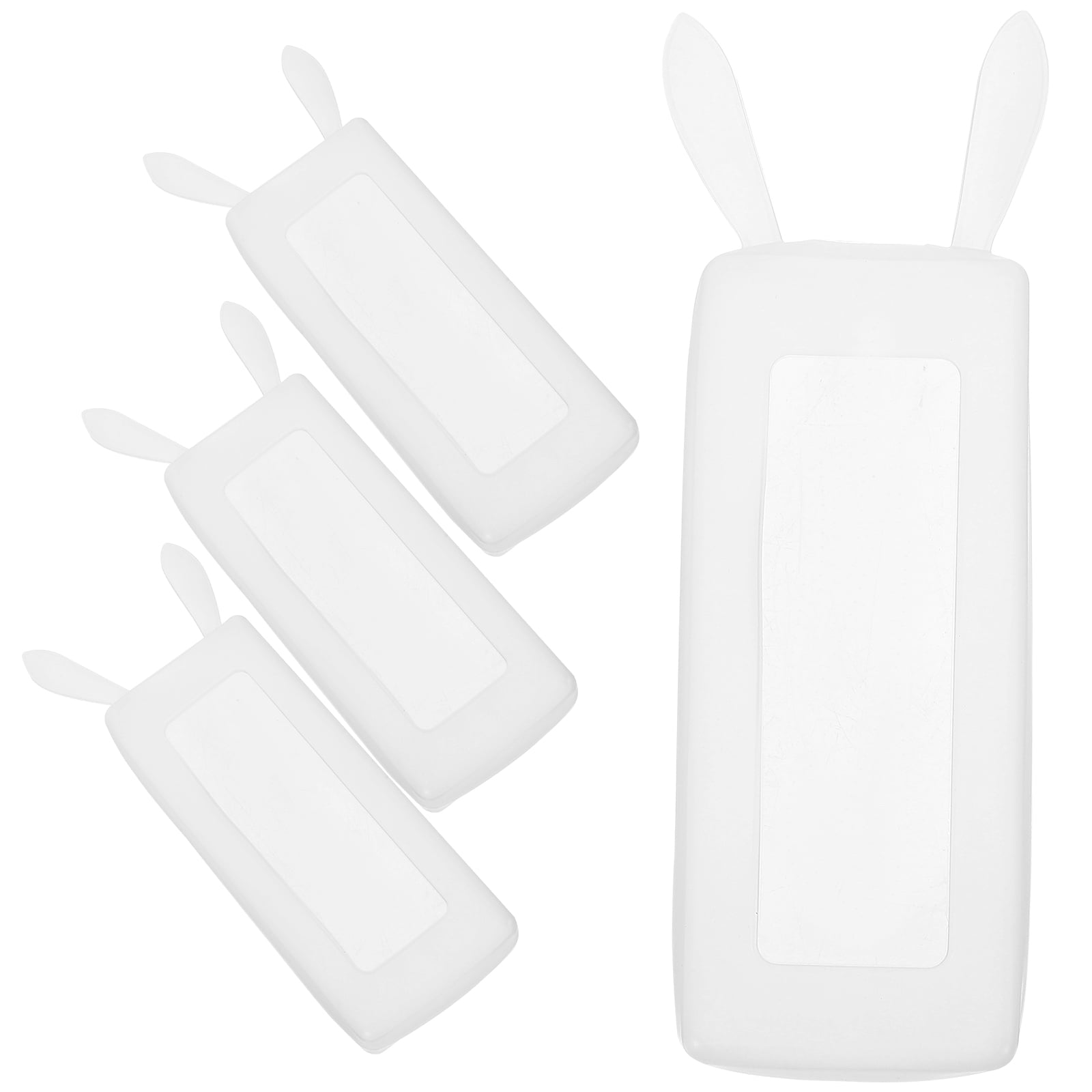 GOOHOCHY Adorable Rabbit Shaped TV Remote Cover in White Silicone with ...